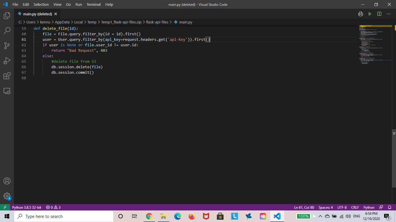 Solved File Edit Selection View Go Run Terminal Help main.py | Chegg.com