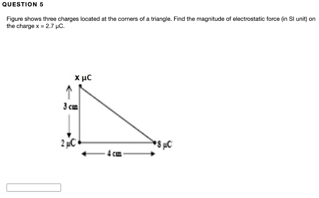 Solved Figure shows three charges located at the corners of | Chegg.com