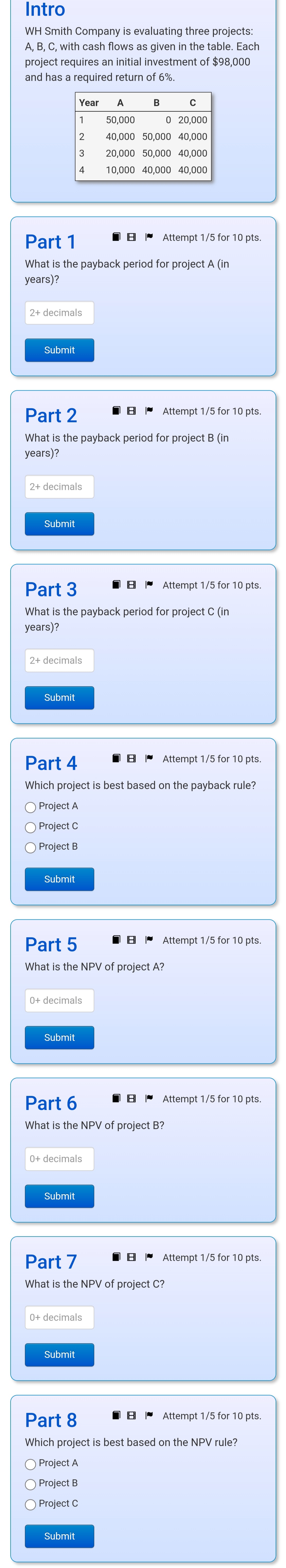 Solved Help, I tried doing it on excel but the calculations | Chegg.com