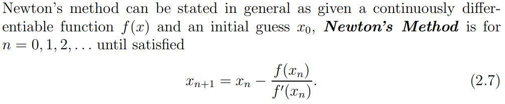 Exercise 28 Improved Newton's method. The modified | Chegg.com