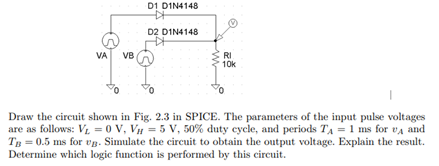 Solved Plot the input and output voltages over two periods | Chegg.com
