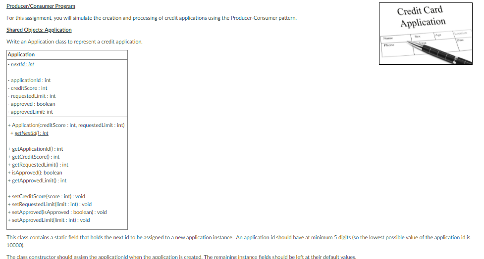 Solved Producer/Consumer Program For this assignment, you | Chegg.com
