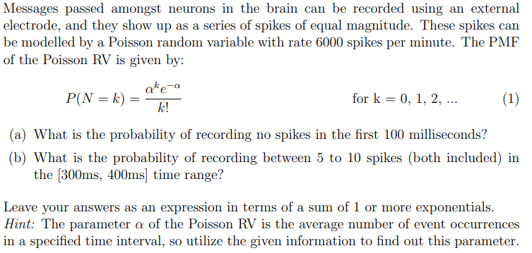 Solved Messages passed amongst neurons in the brain can be | Chegg.com