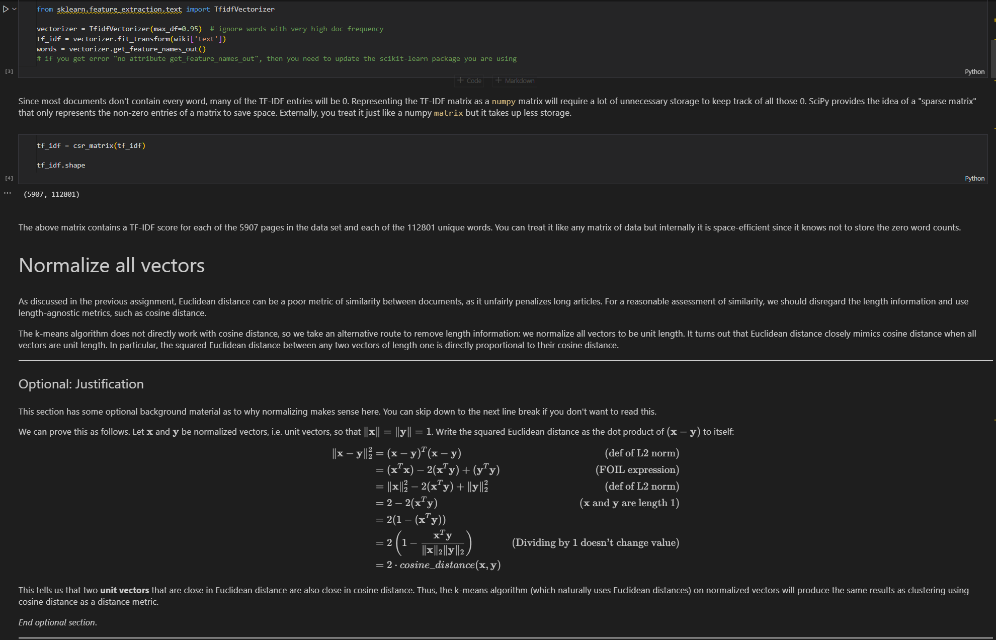 Solved Optional: Justitication This section has some | Chegg.com