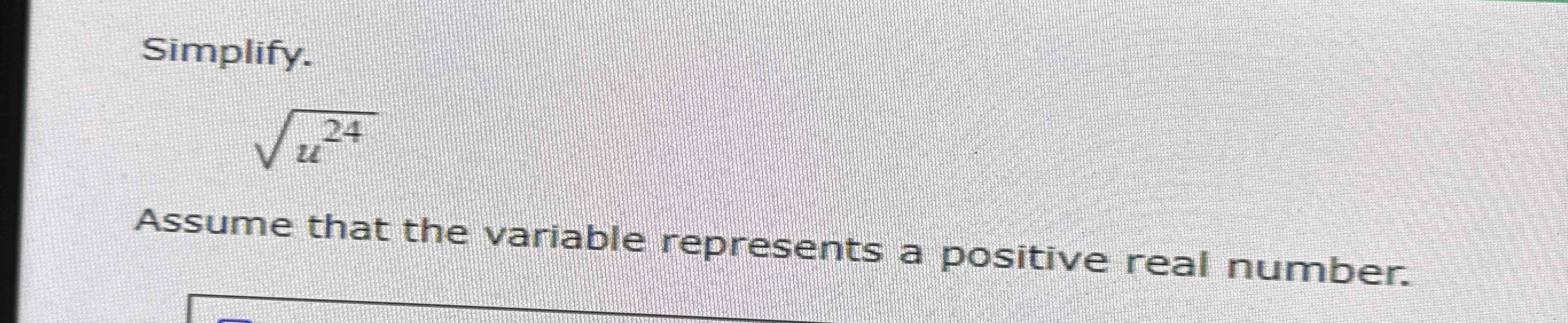 Solved Simplify.u242Assume that the variable represents a | Chegg.com