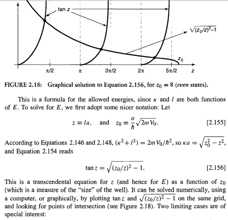 Solved 2.6 THE FINITE SQUARE WELL As a last example, | Chegg.com
