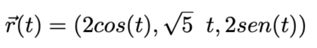 Solved r(t)=(2cos(t),5t,2sen(t))−2≤t≤2 | Chegg.com