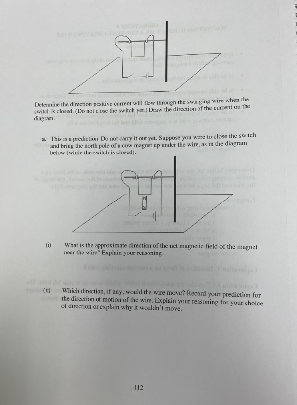 Solved LABORATORY 9 MAGNETISM II: FORCE ON A | Chegg.com