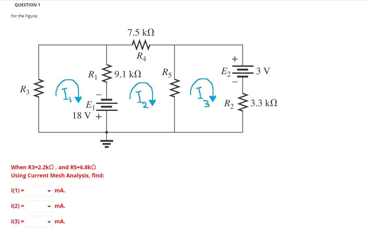 Solved For the Figure: When R3=2.2kΩ, and R5=6.8kΩ Using | Chegg.com