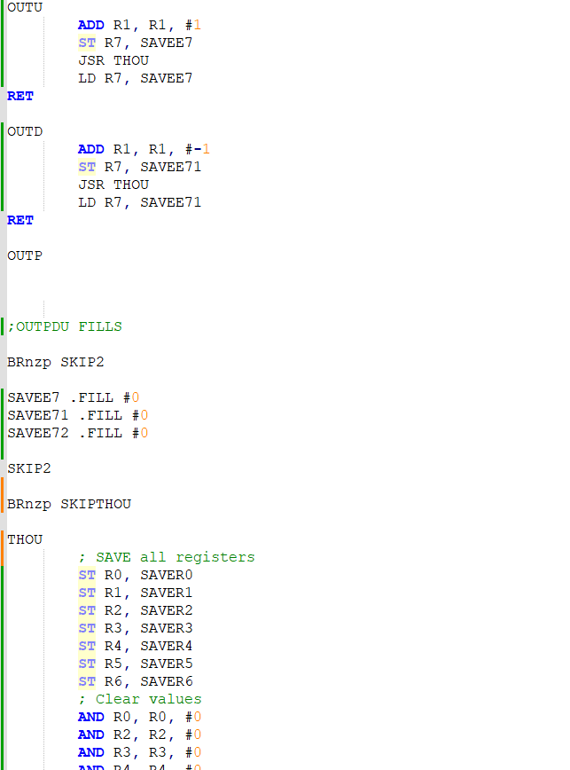 Solved LC-3 Assembly: Why is my code only printing zeros? | Chegg.com