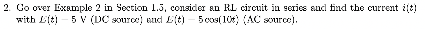 Solved Go over Example 2 in Section 1.5, consider an RL | Chegg.com