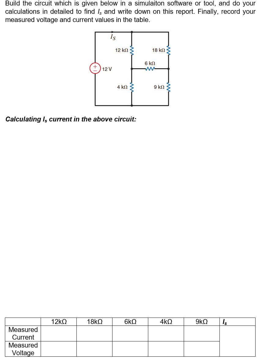 Solved Build the circuit which is given below in a | Chegg.com