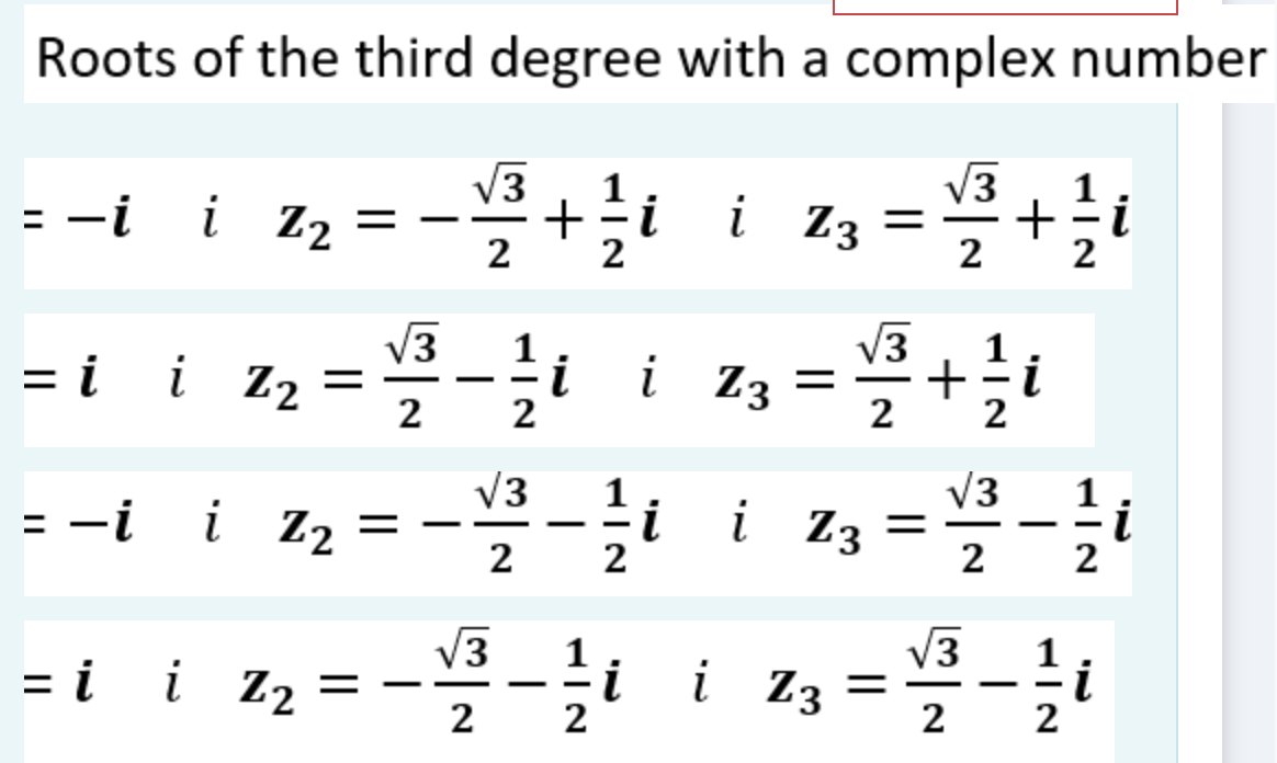 Solved Roots of the third degree with a complex | Chegg.com