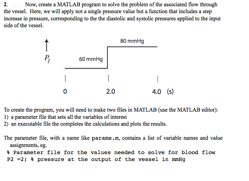 2. Now, create a MATLAB program to solve the problem | Chegg.com