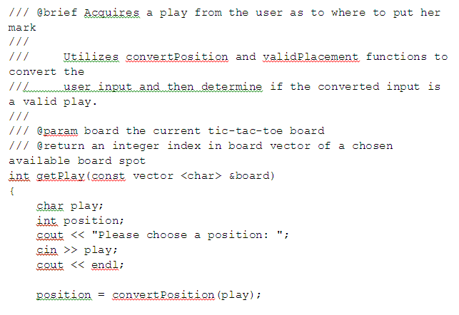 Solved Implement A Tic Tac Toe Game At The Bottom Of