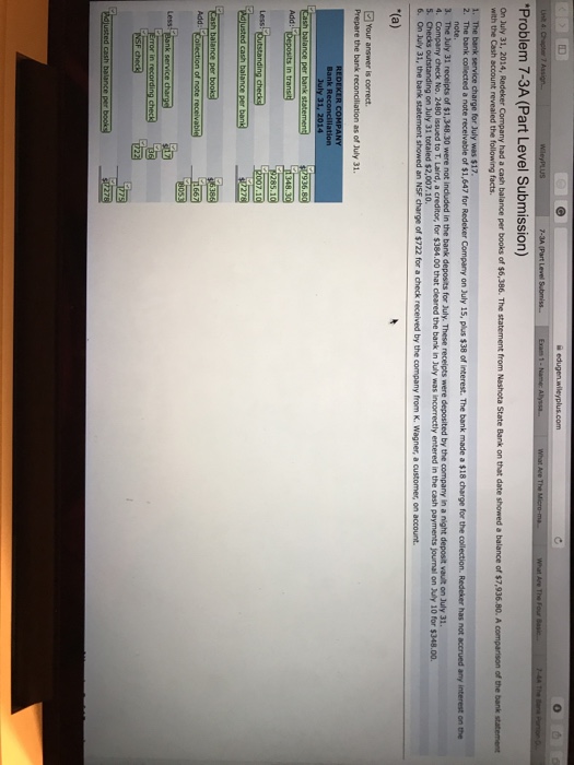 Solved 7-3A (Part Level submiss. "Problem 7-3A (Part Level | Chegg.com ...