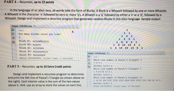 Solved PART 4-Recursion, up to 12 points In the language of | Chegg.com Solved PART 4-Recursion, up to 12 points In the language of | Chegg.com