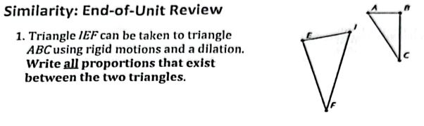 Solved Triangle IEF can be taken to triangle ABS using rigid | Chegg.com
