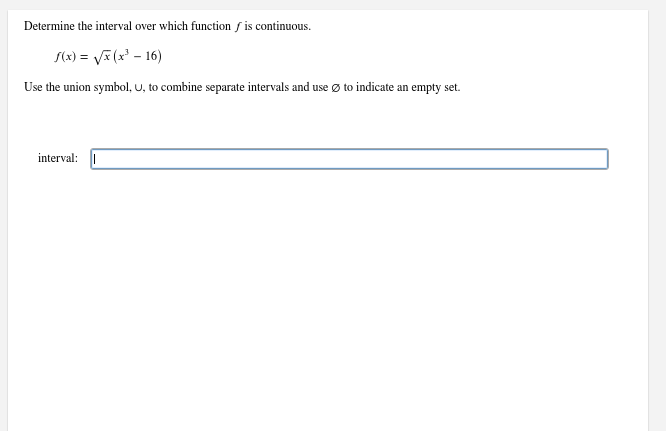 Solved Determine the interval over which function f is | Chegg.com