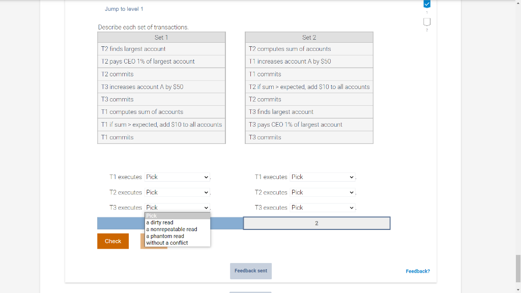 Solved Options are a dirty read a non repeating read a | Chegg.com