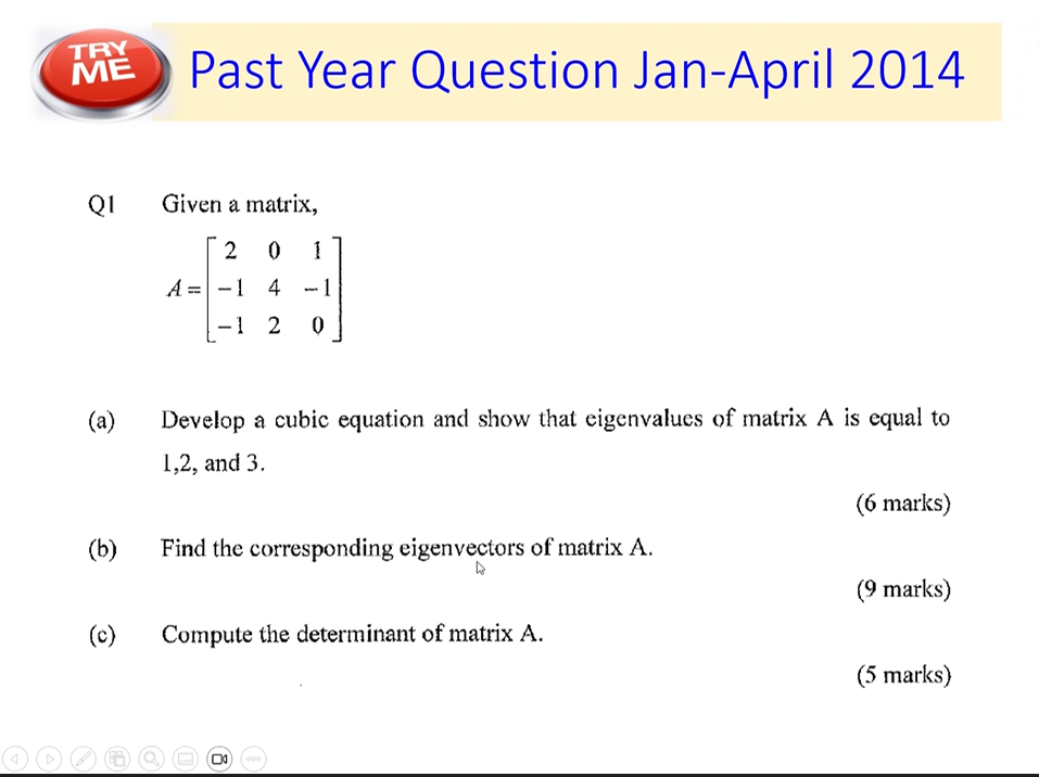 Solved PMiE Past Year Question Jan-April 2014 Q1 Given a | Chegg.com