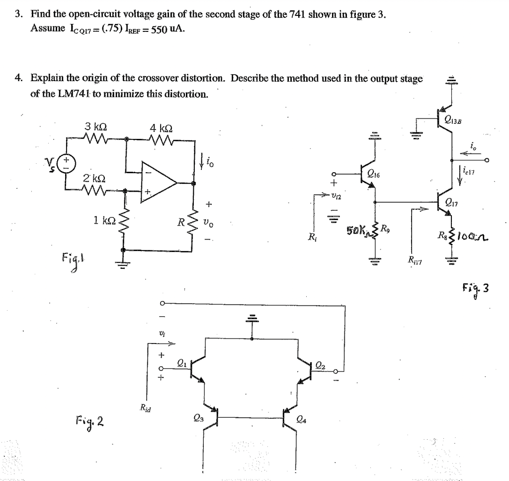 Solved 3. Find the open-circuit voltage gain of the second | Chegg.com
