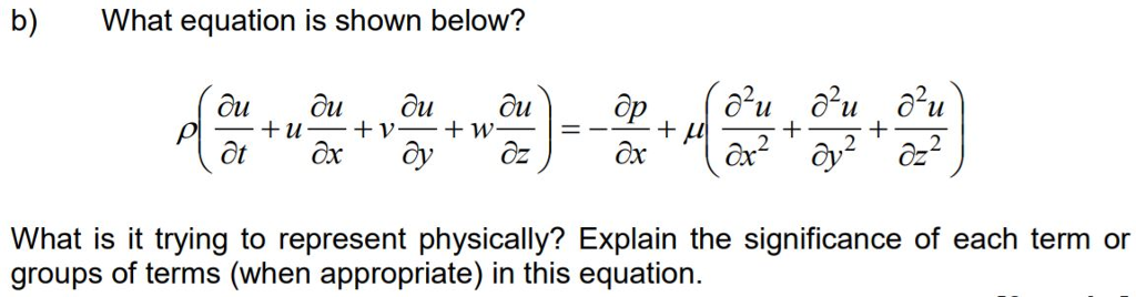 Solved b) What equation is shown below? op Ox What is it | Chegg.com