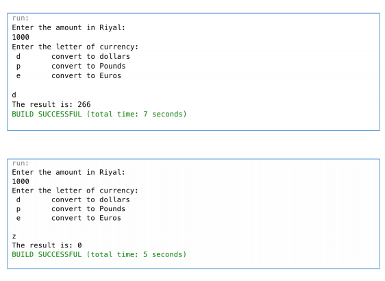 Solved Q4) Write a program that converts currency in Saudi | Chegg.com