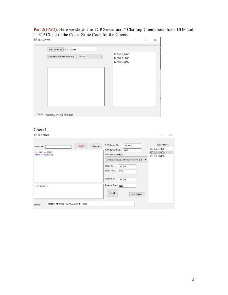 Only Do Tcp Gui Server Like Above Only The Server