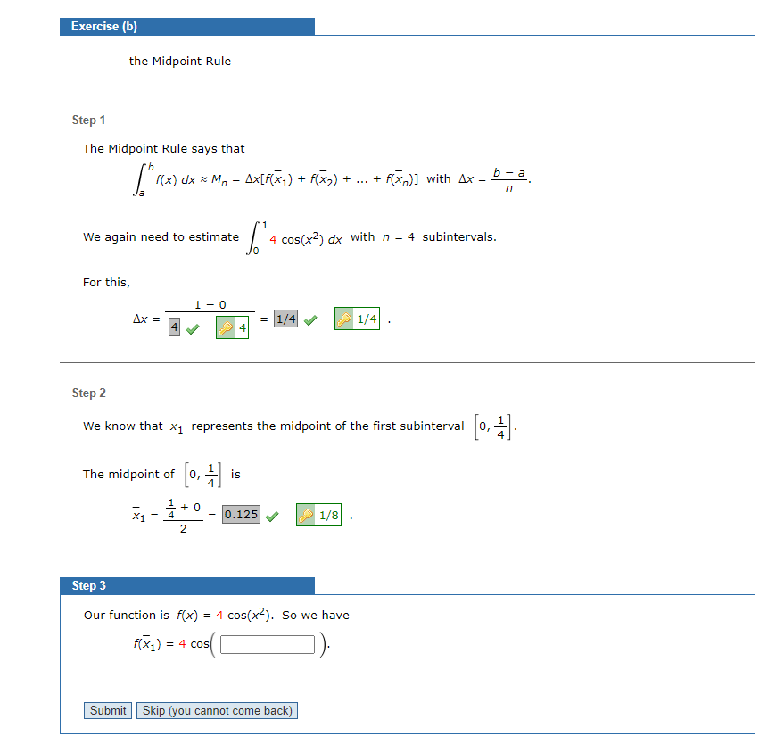 Estimate 64 4 cos(x2) dx using the following rule | Chegg.com