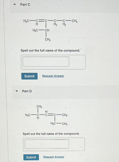 Solved Part CSpell out the full name of the compound.Request | Chegg.com