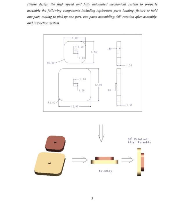 Solved Please design the high speed and fully automated | Chegg.com