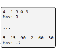 Solved ort java.util.Scanner; Outputs max of list of | Chegg.com