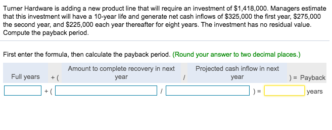 Solved Turner Hardware is adding a new product line that | Chegg.com