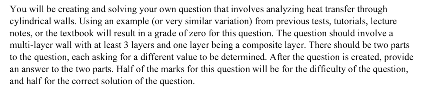 Solved You will be creating and solving your own question | Chegg.com