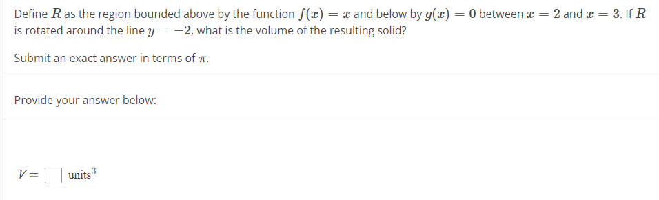 Solved Define R as the region bounded above by the function | Chegg.com