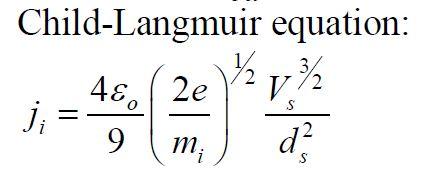 (d) Make use of the Child-Langmuir equation to | Chegg.com