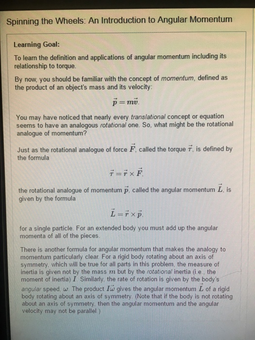 Solved Spinning the Wheels: An Introduction to Angular | Chegg.com