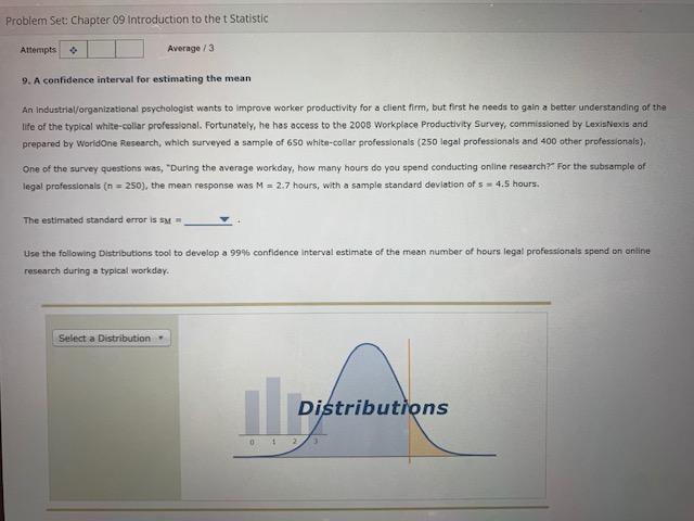 Solved Problem Set: Chapter 09 Introduction to the t | Chegg.com