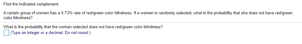 Solved Find the indicated complement A certain group of | Chegg.com