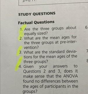 Solved STUDY QUESTIONS 6 Factual Questions 1. Are the three | Chegg.com