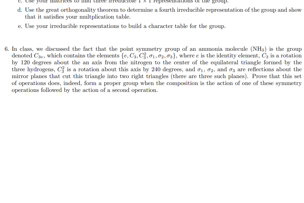 Solved C. Use your matrices 10 MINU uree irreuucible IX i | Chegg.com