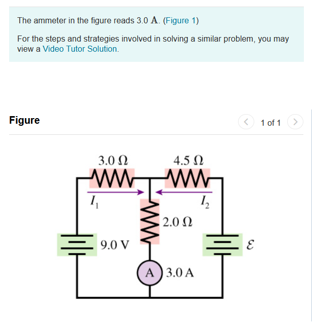 Solved The ammeter in the figure reads 3.0 A. Part A: Find | Chegg.com Solved The ammeter in the figure reads 3.0 A. Part A: Find | Chegg.com