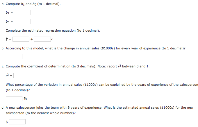 Solved a. Compute bi and bo (to 1 decimal). bi = bo = | Chegg.com
