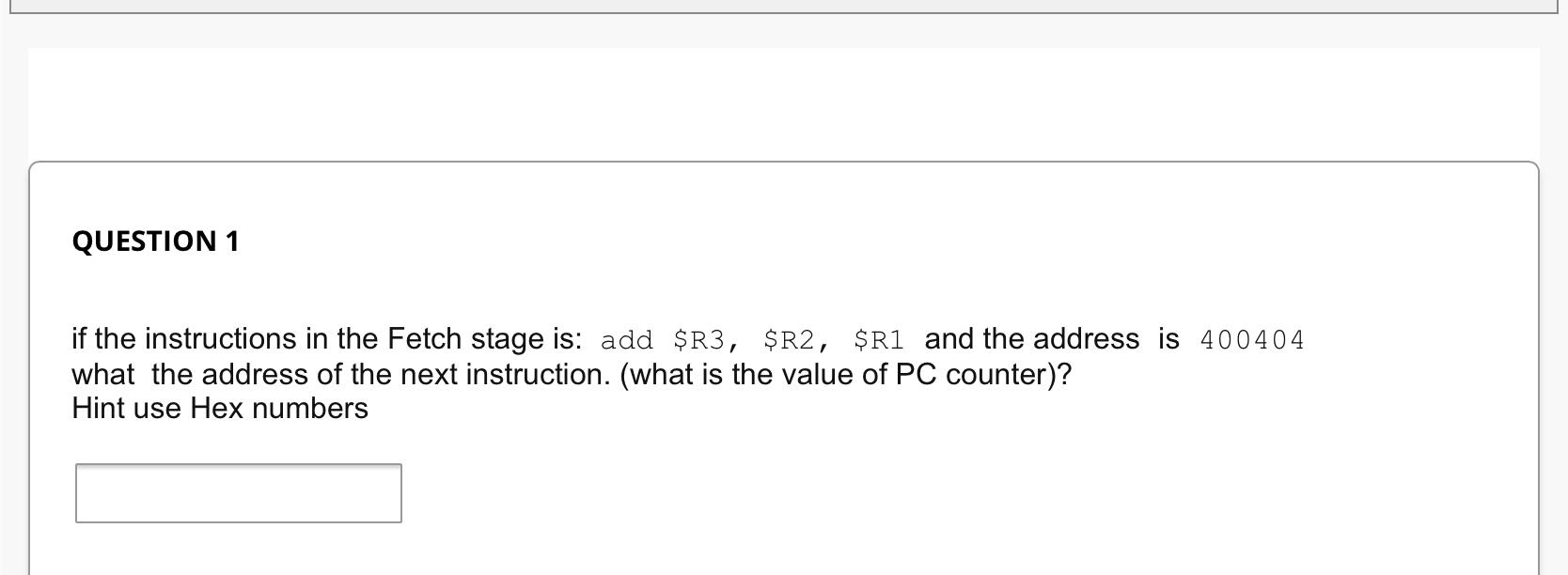 Solved QUESTION 1 if the instructions in the Fetch stage is: | Chegg.com
