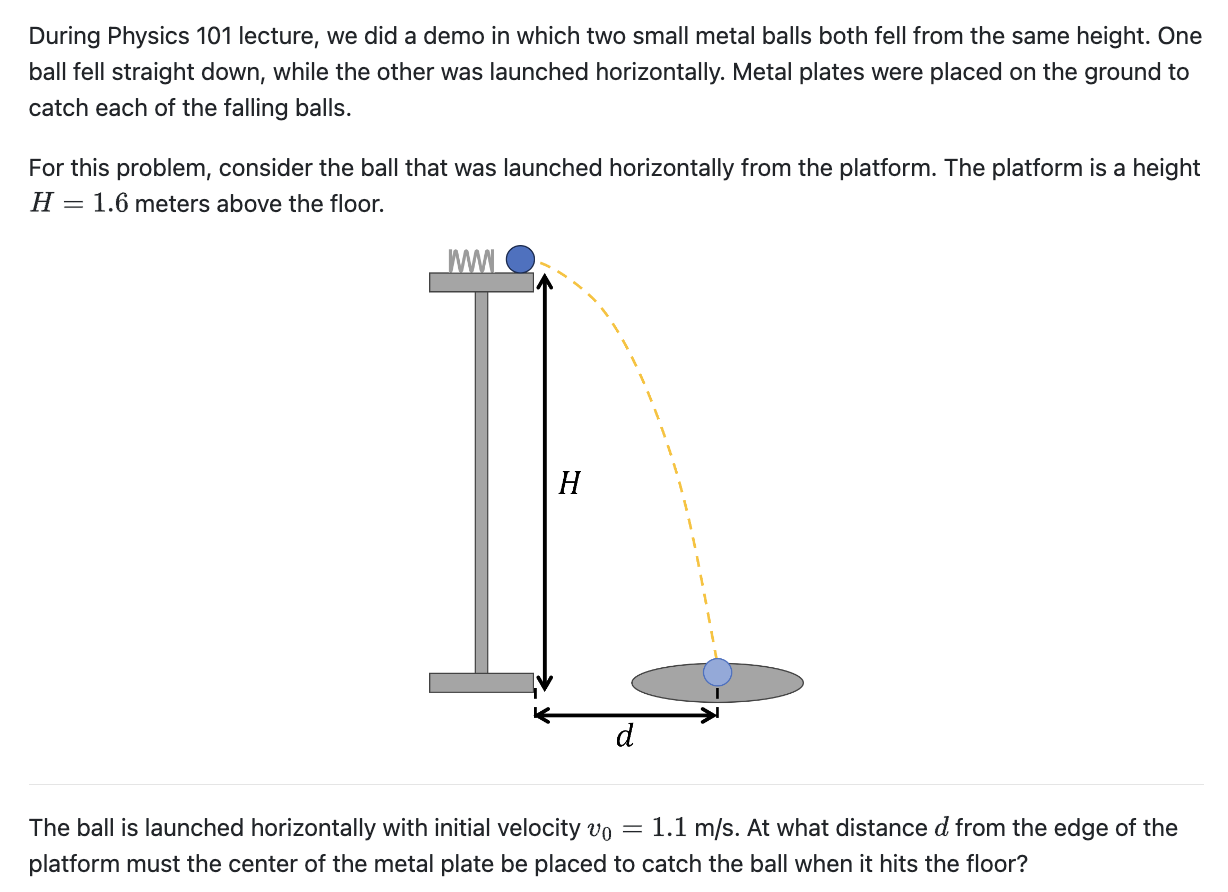 Solved During Physics 101 ﻿lecture, we did a demo in which | Chegg.com