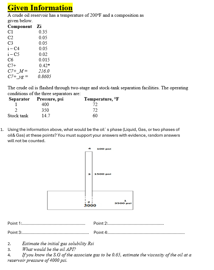 Solved Petroleum Engineering Please Use Photo Below Need | Chegg.com