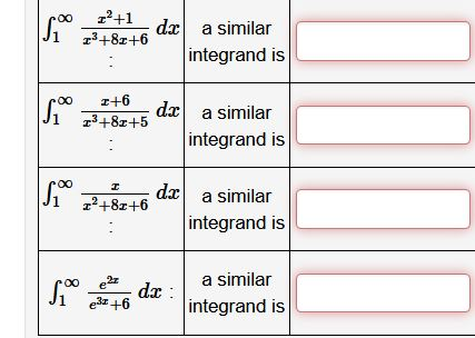 Solved (1 point) For each of the following integrals, give a | Chegg.com