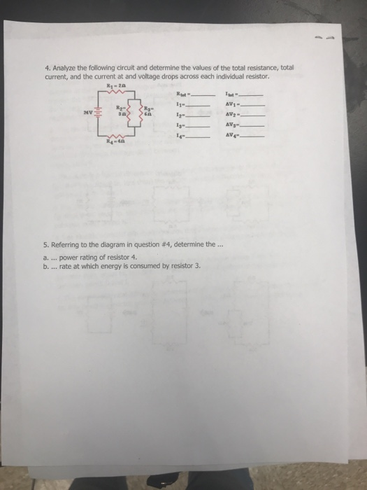 Solved 4. Analyze the following circuit and determine the | Chegg.com