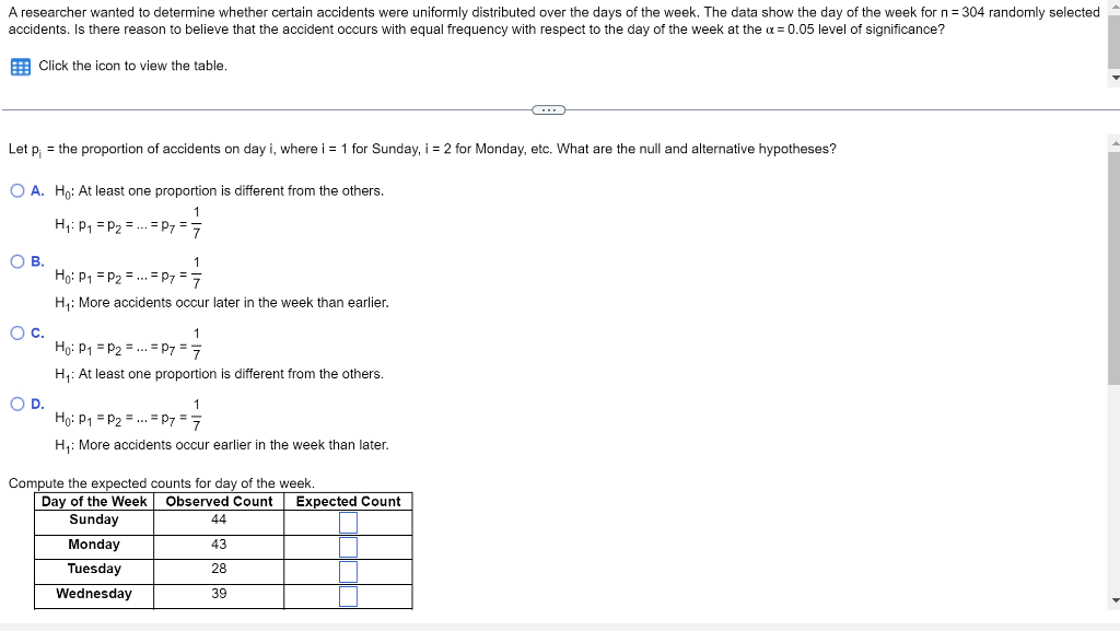 Solved A researcher wanted to determine whether certain | Chegg.com